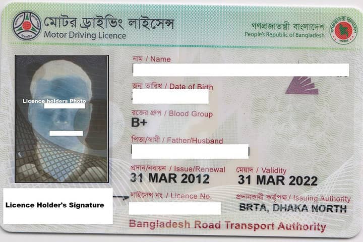 শিক্ষানবিশ ড্রাইভিং লাইসেন্স আবেদন ফরম (BRTA) - BD Question Bank