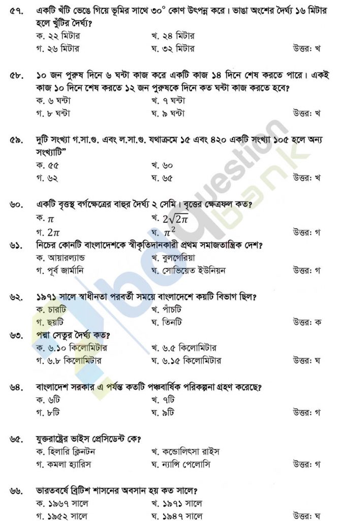 জাতীয় নিরাপত্তা গোয়েন্দা (NSI) এর ফিল্ড অফিসার পদে নিয়োগ পরীক্ষার ...